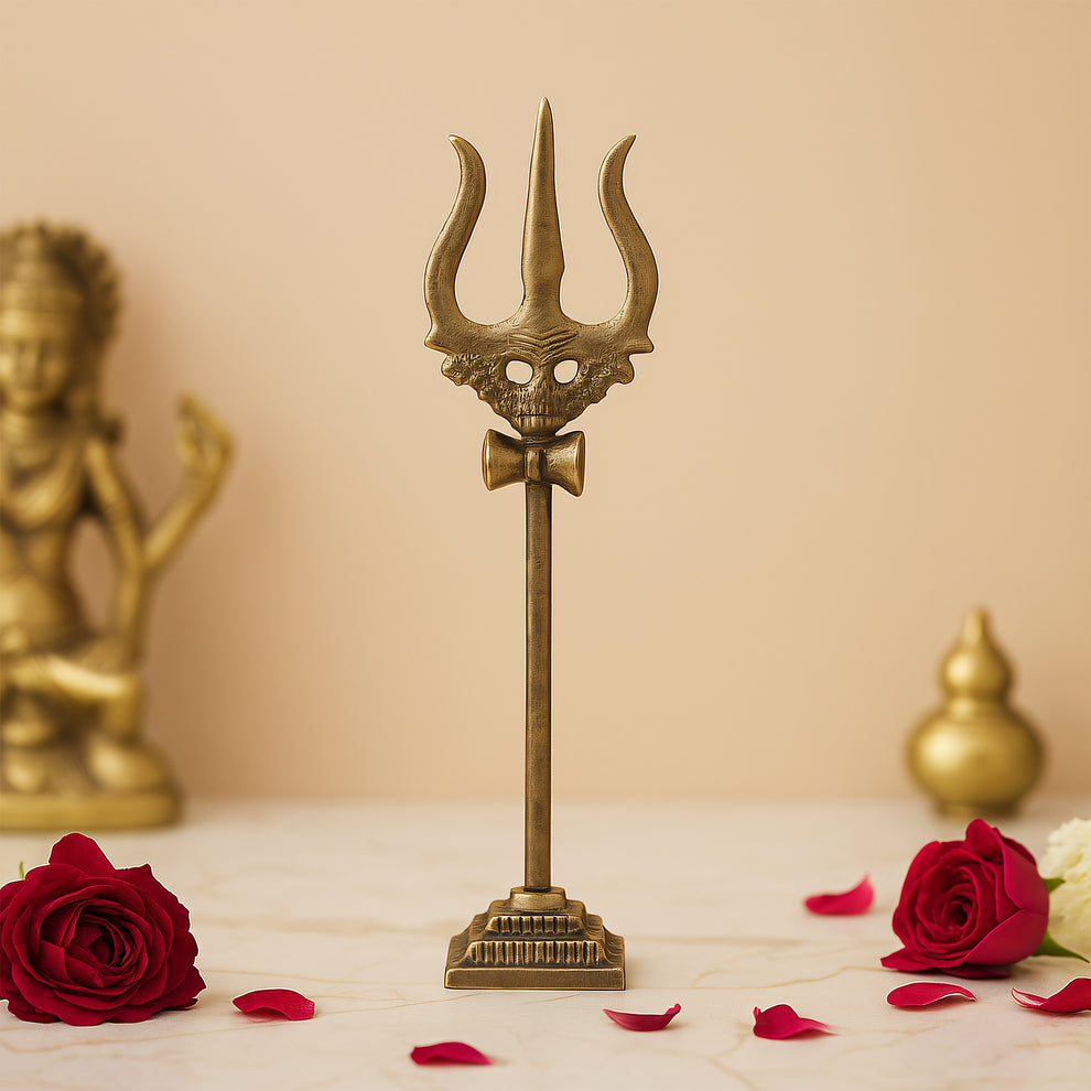Mahadev’s Trishool – Brass Trident Idol – Prachyam
